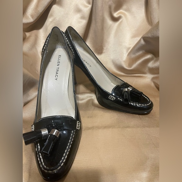 Shoes | Ellen Tracy Black Patent Heel Euc | Poshmark
